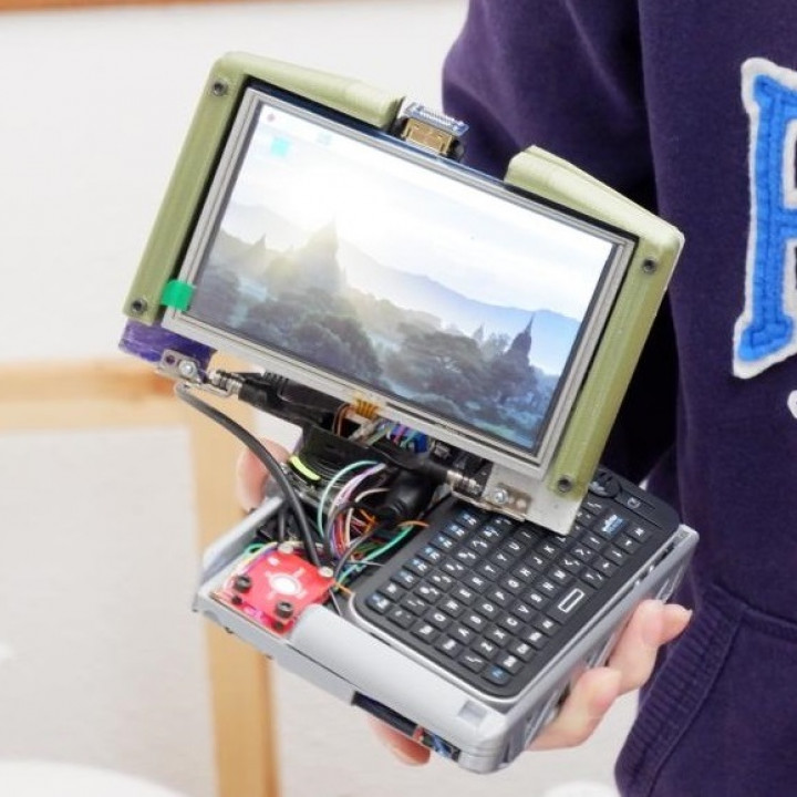 3D Printable Swivel Hinge UMPC by Ethan Grizzard