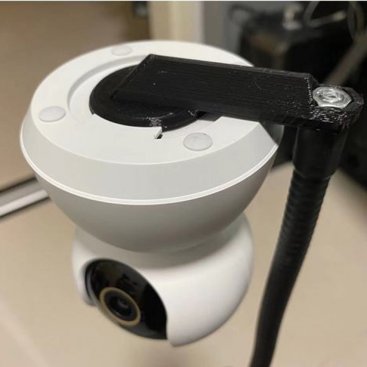 3D Printable Xiaomi Mi Home IP Camera 360 mount by zAgT