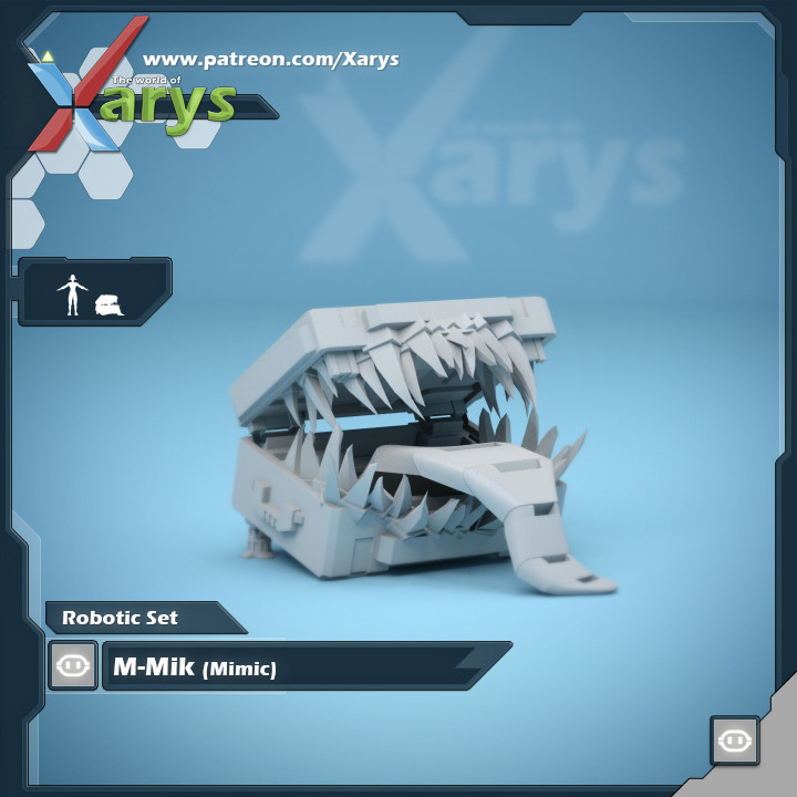 3D Printable Robotic Monster Pack by Xarys Games