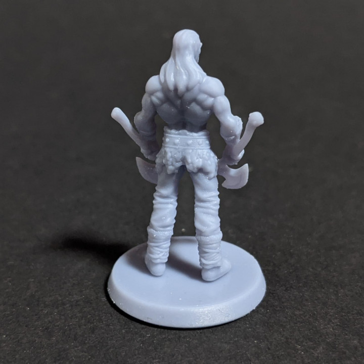 3D Printable Elf Barbarian - Tabletop Miniature - DnD by Fynn Große-Bley