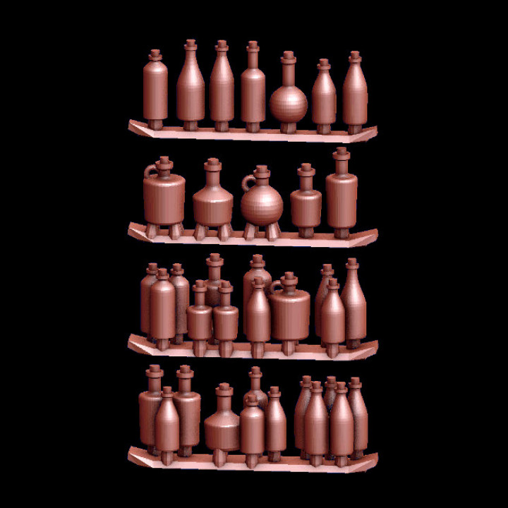 3D Printable Bottles by Pellinor