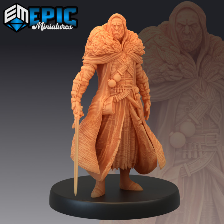 3D Printable Half Orc Witch Hunter / Sword Warrior / Witcher by Epic ...