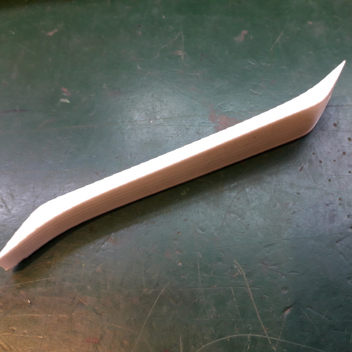 3D Printable Plastic panel pry tool by Paul Kennett