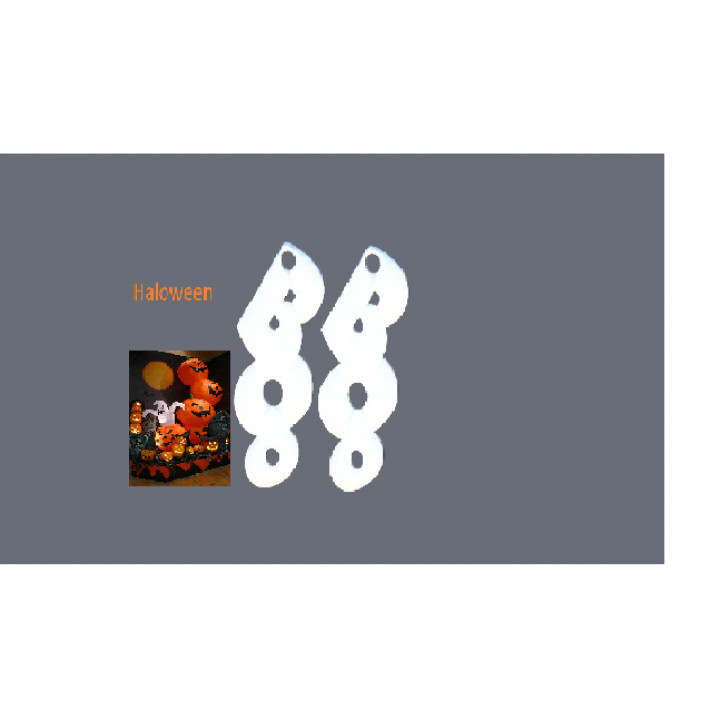 3D Printable Boo earring by raimonvibe