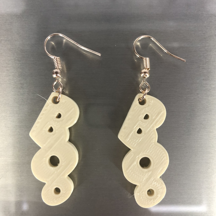 3D Printable Boo earring by raimonvibe