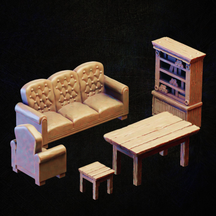 3D Printable Living room furniture by Stanislav Kuznetsov