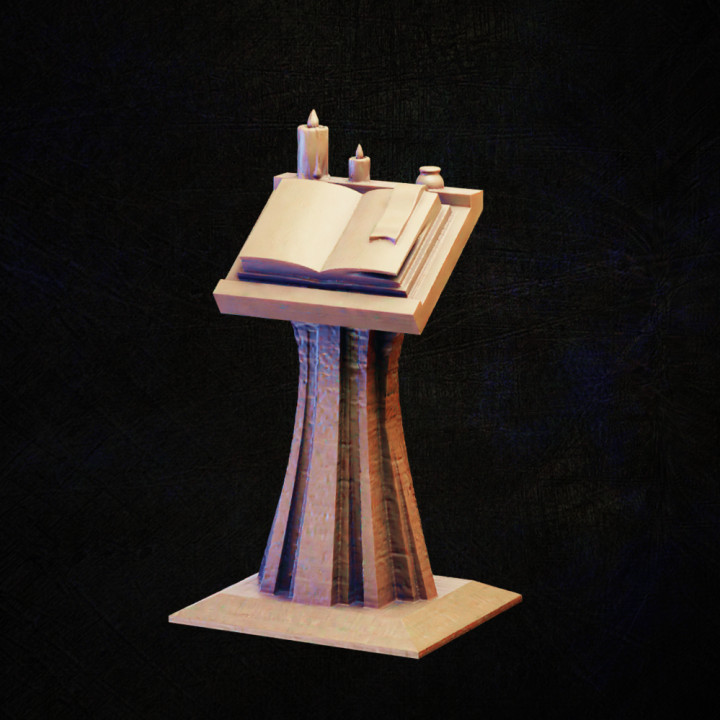 3D Printable Book pedestal by Stanislav Kuznetsov