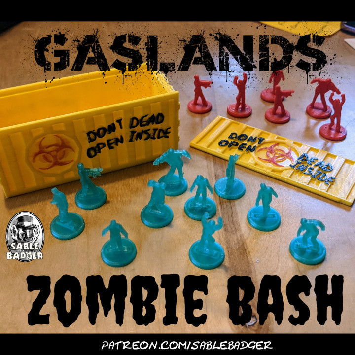 3D Printable Gaslands - Zombie markers (updated) by brander roullett