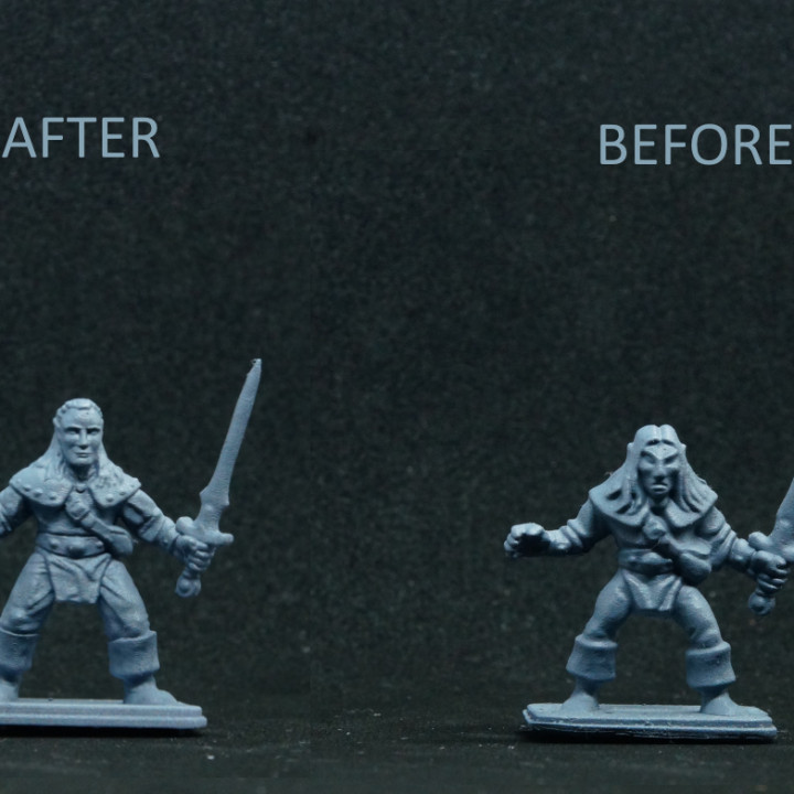 3D Printable HeroQuest Elf Resculpt by Xavier L.