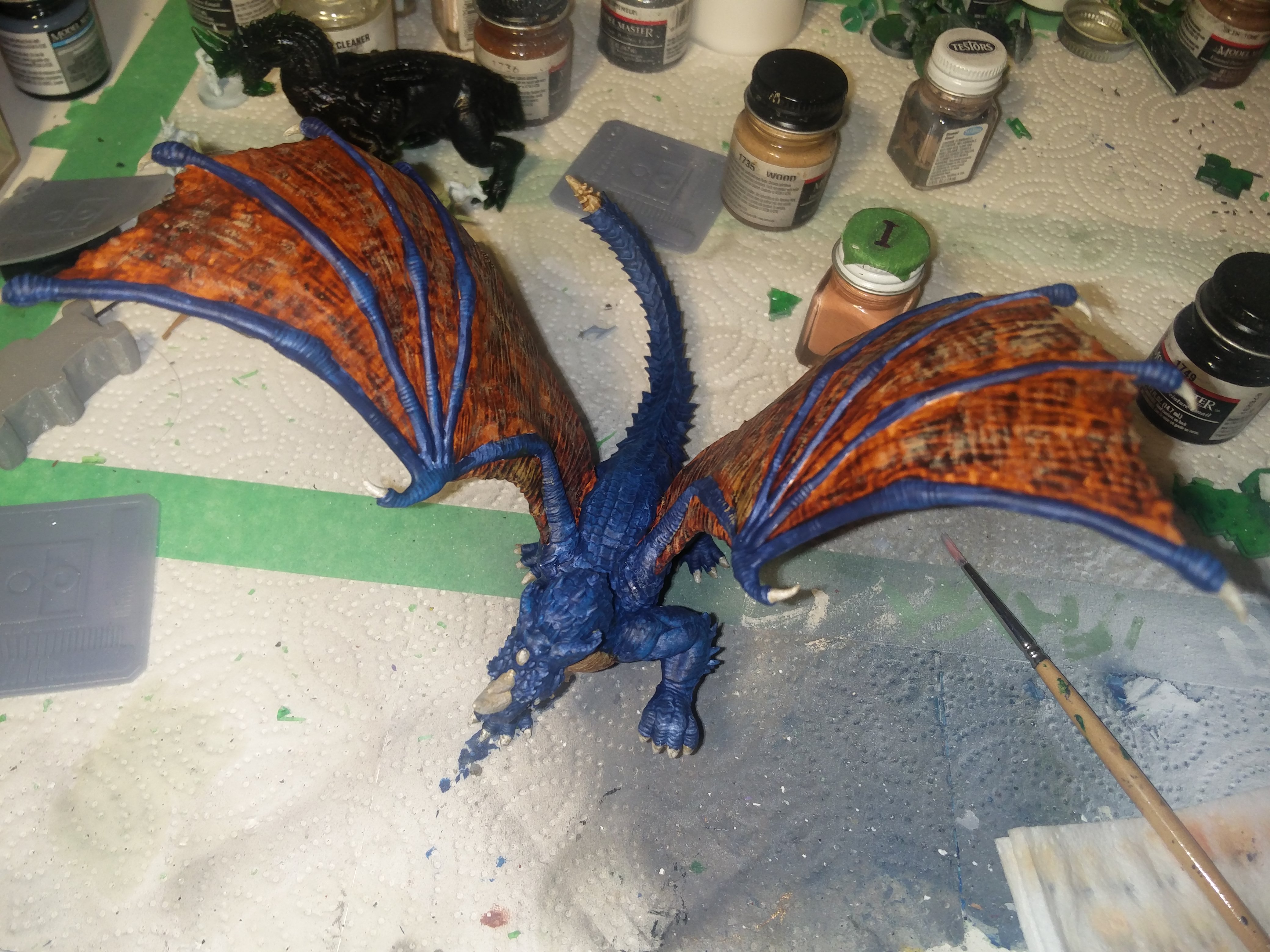 3D Printable Adult Lightning Dragon / Classic Desert Encounter / Blue ...