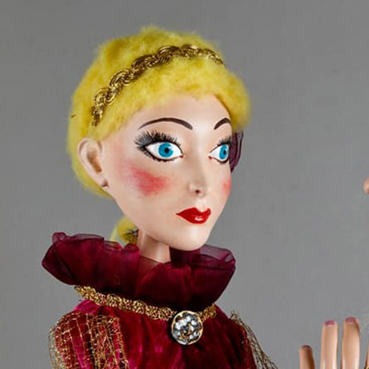 3D Printable Princess – marionette head by Petr Puppeteer