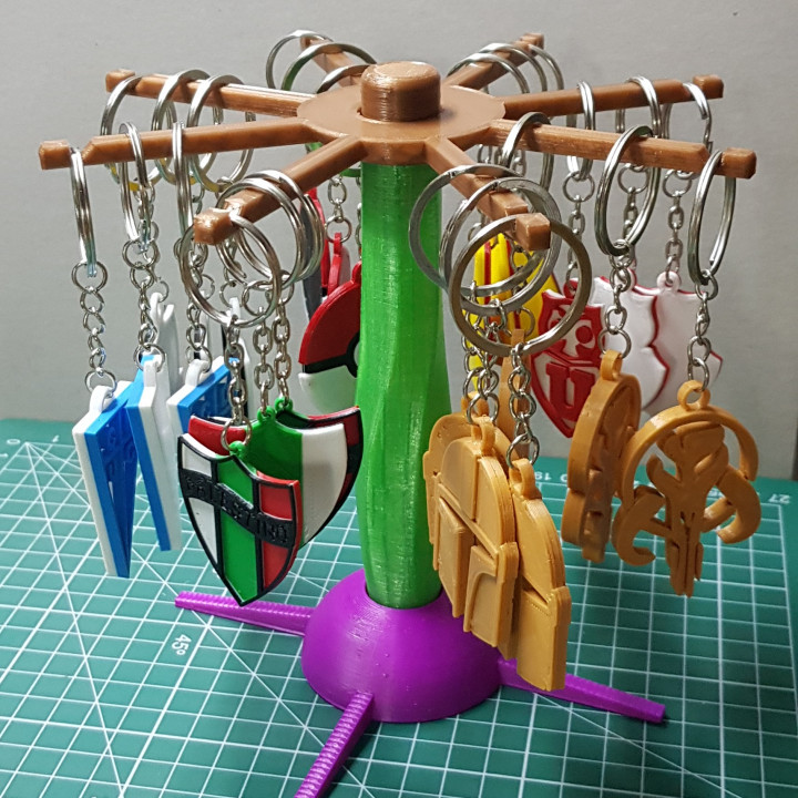 3D Printable exhibidor de llaveros by Jimmy Morales