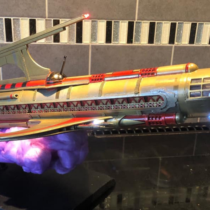 3D Printable Flash Gordon War Rocket Ajax by Rob James