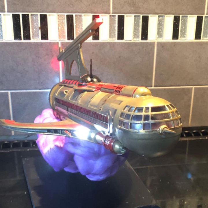 3D Printable Flash Gordon War Rocket Ajax by Rob James