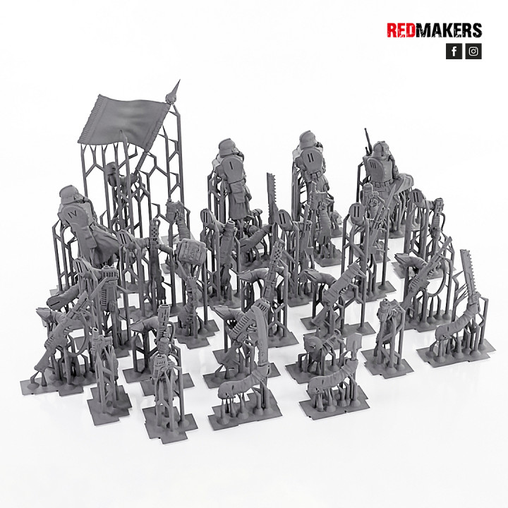 3D Printable Death command squad of Imperial force by RedMakers