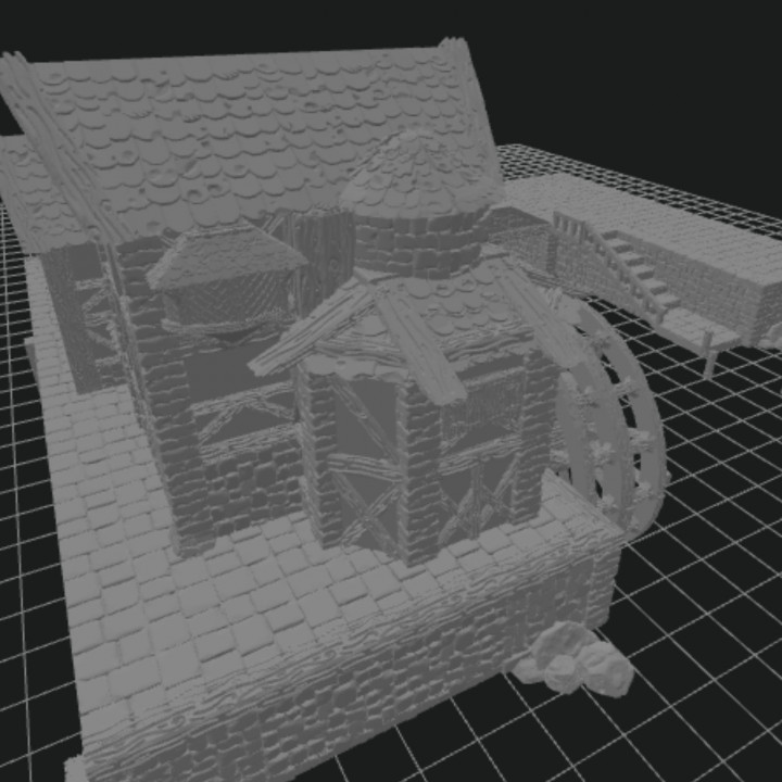 3D Printable WWII French Watermill by TheDecisiveRaindrop