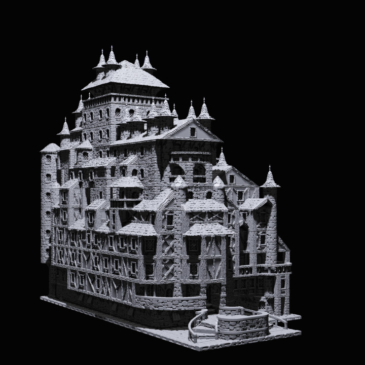 3D Printable The Castle by J.Kirouac design & sculpture