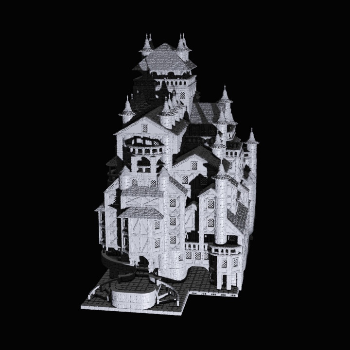 3D Printable The Castle by J.Kirouac design & sculpture