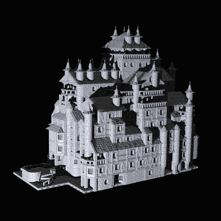 3D Printable The Castle by J.Kirouac design & sculpture