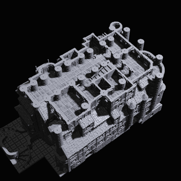 3D Printable The Castle by J.Kirouac design & sculpture