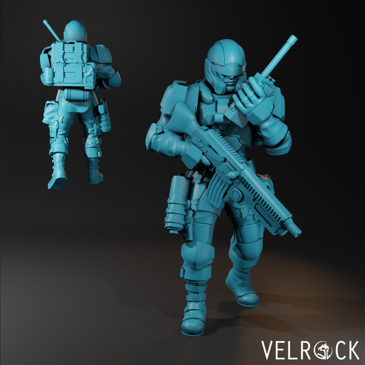 3D Printable Tempest Guardsman Rifleman 3 (Male) (PRESUPPORRTED) by ...