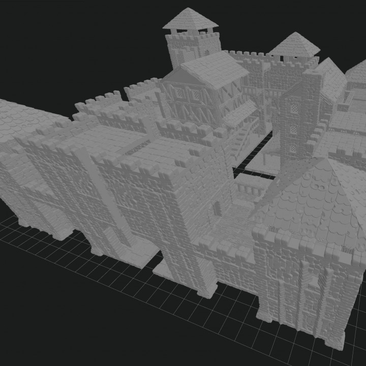 3D Printable Small Keep - Townbuilder Contest by Brian Weaver