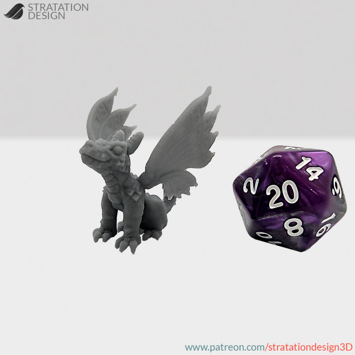 3D Printable Erryelle The Fairy Dragon by Stratation Design