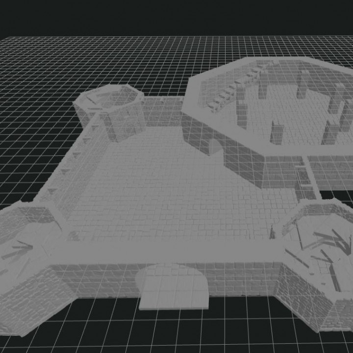 3D Printable Dragonscale Castle by Brett Peterson