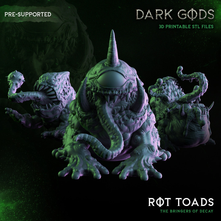 3D Printable Rot Toads - Dark Gods by Dark Gods