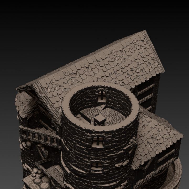 3D Printable Baba Yaga's Liminal Chicken House by Micah Ebbe