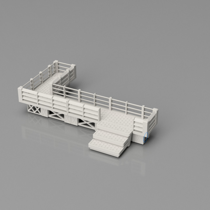 3D Printable Standalone Modular catwalks by Fr3D @ The3DPrinting