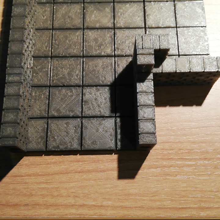 3D Printable Dungeon Corner by Phillip Hackett