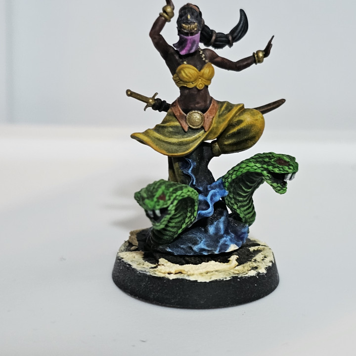 3D Print of Dao Magic / Earth Elemental Genie / Oriental Female Djinn ...