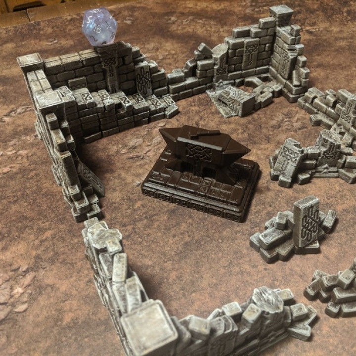 3D Printable Understone Ruins terrain by brander roullett