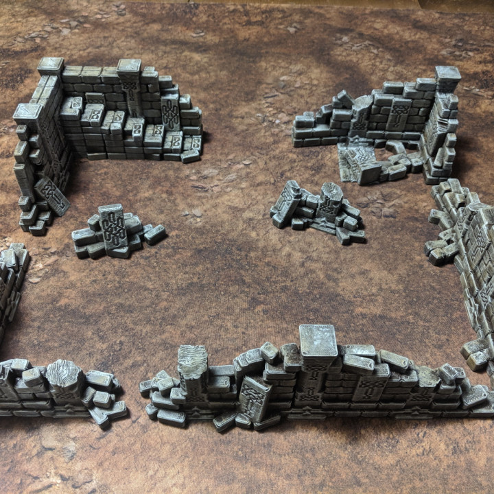 3D Printable Understone Ruins terrain by brander roullett
