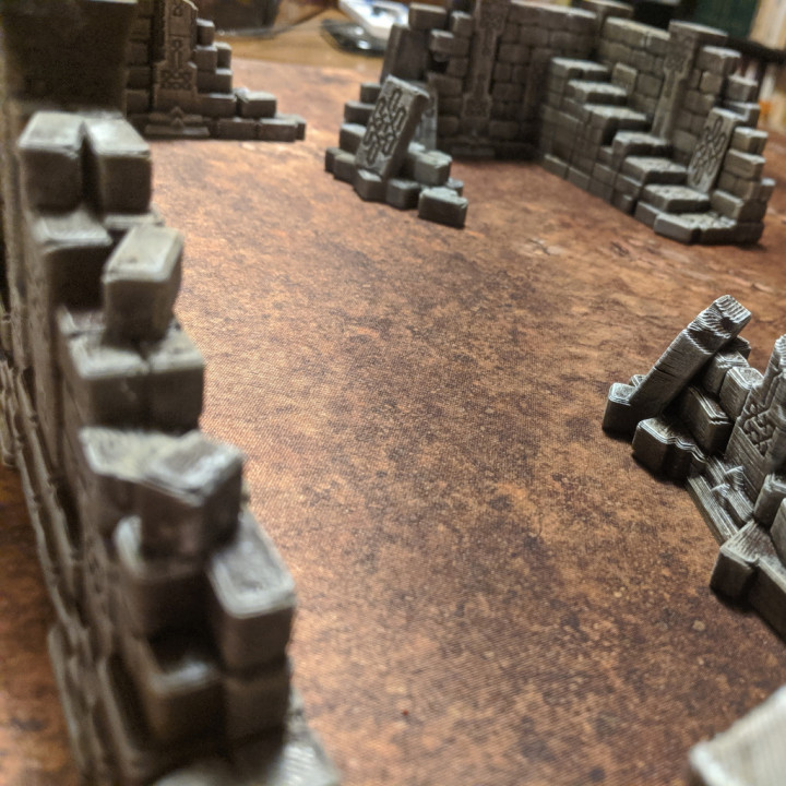 3D Printable Understone Ruins terrain by brander roullett