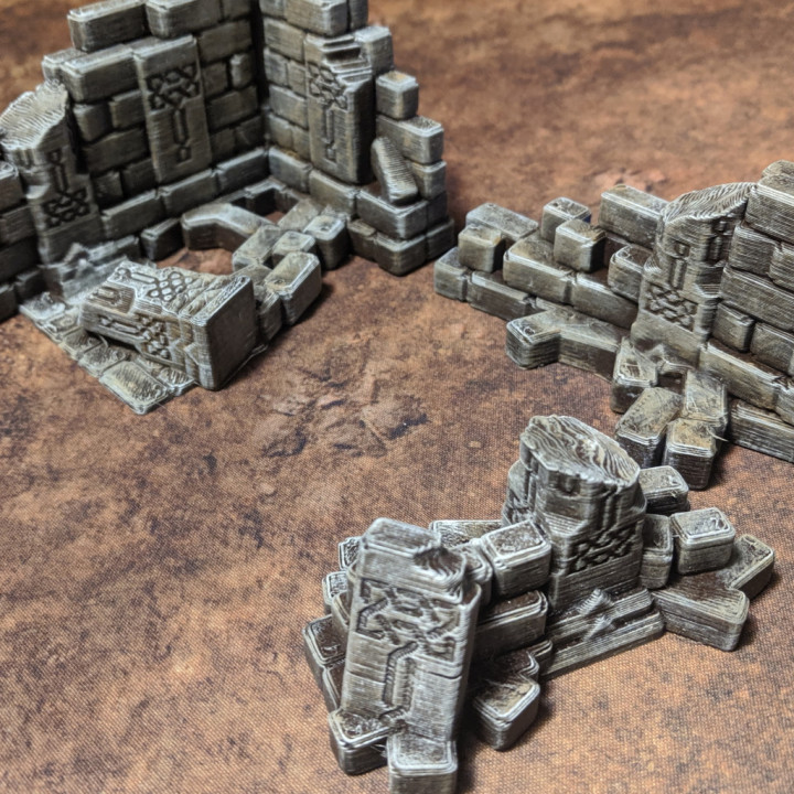 3D Printable Understone Ruins terrain by brander roullett
