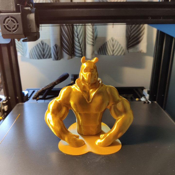 3D Printable Buff Winnie the Pooh with Jumper by Ben