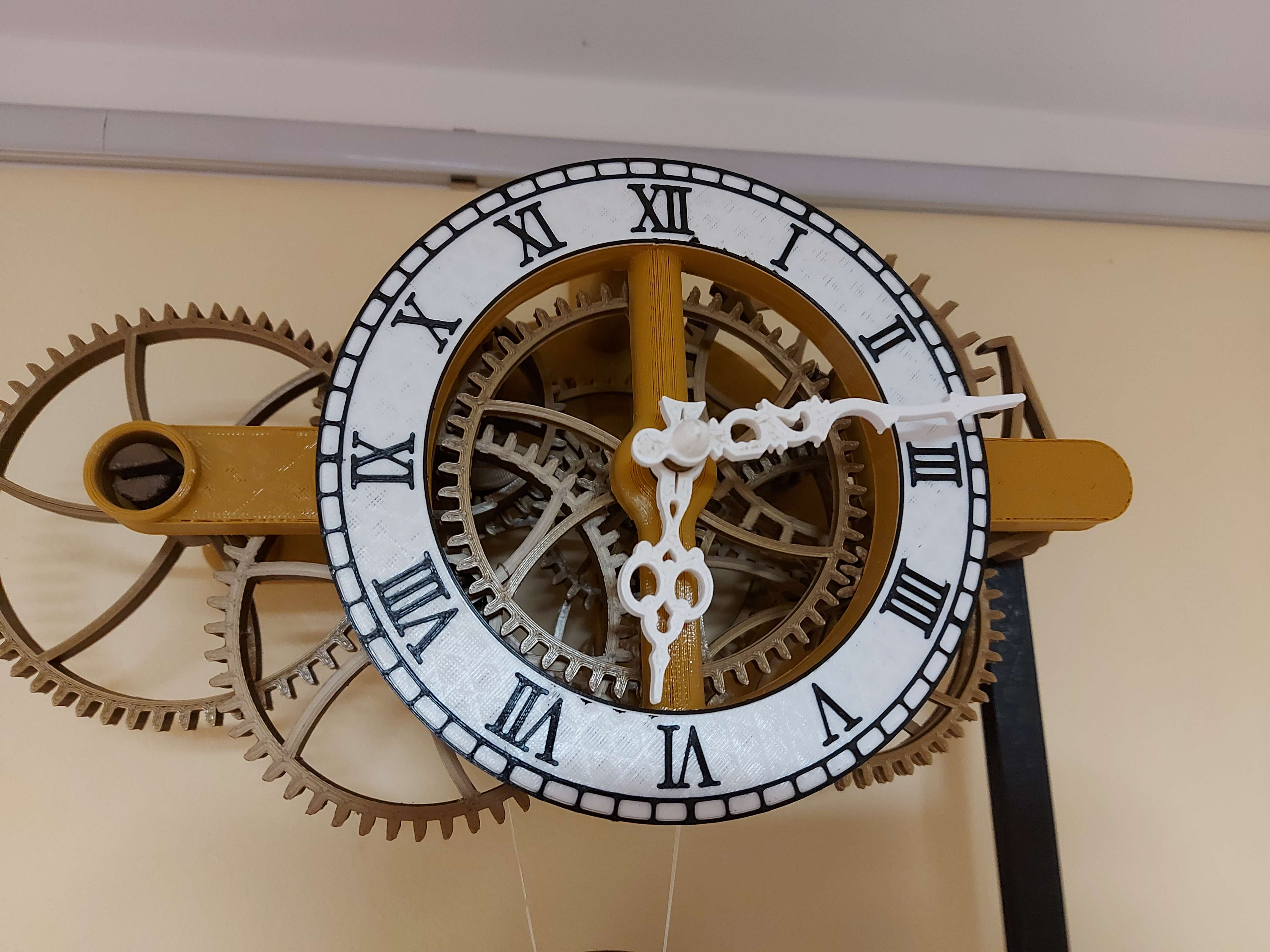 3D Printable 32 Day Clock Easy Build by Steve Peterson