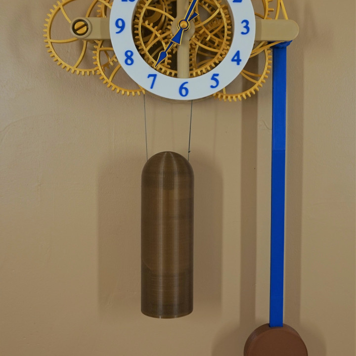 3D Printable 32 Day Clock Easy Build by Steve Peterson