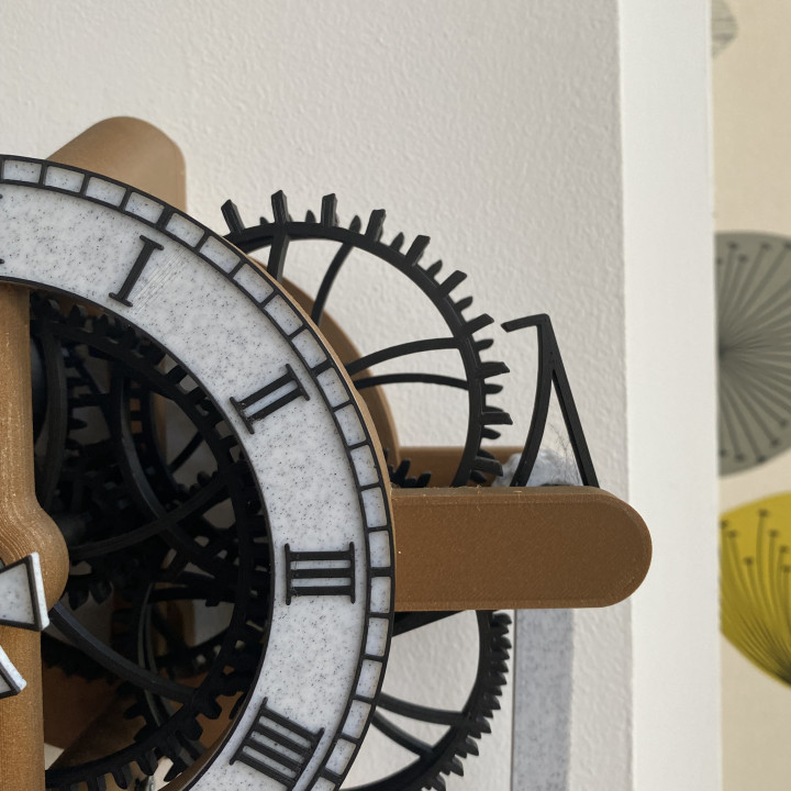 3D Print of 32 Day Clock Easy Build by christhorn
