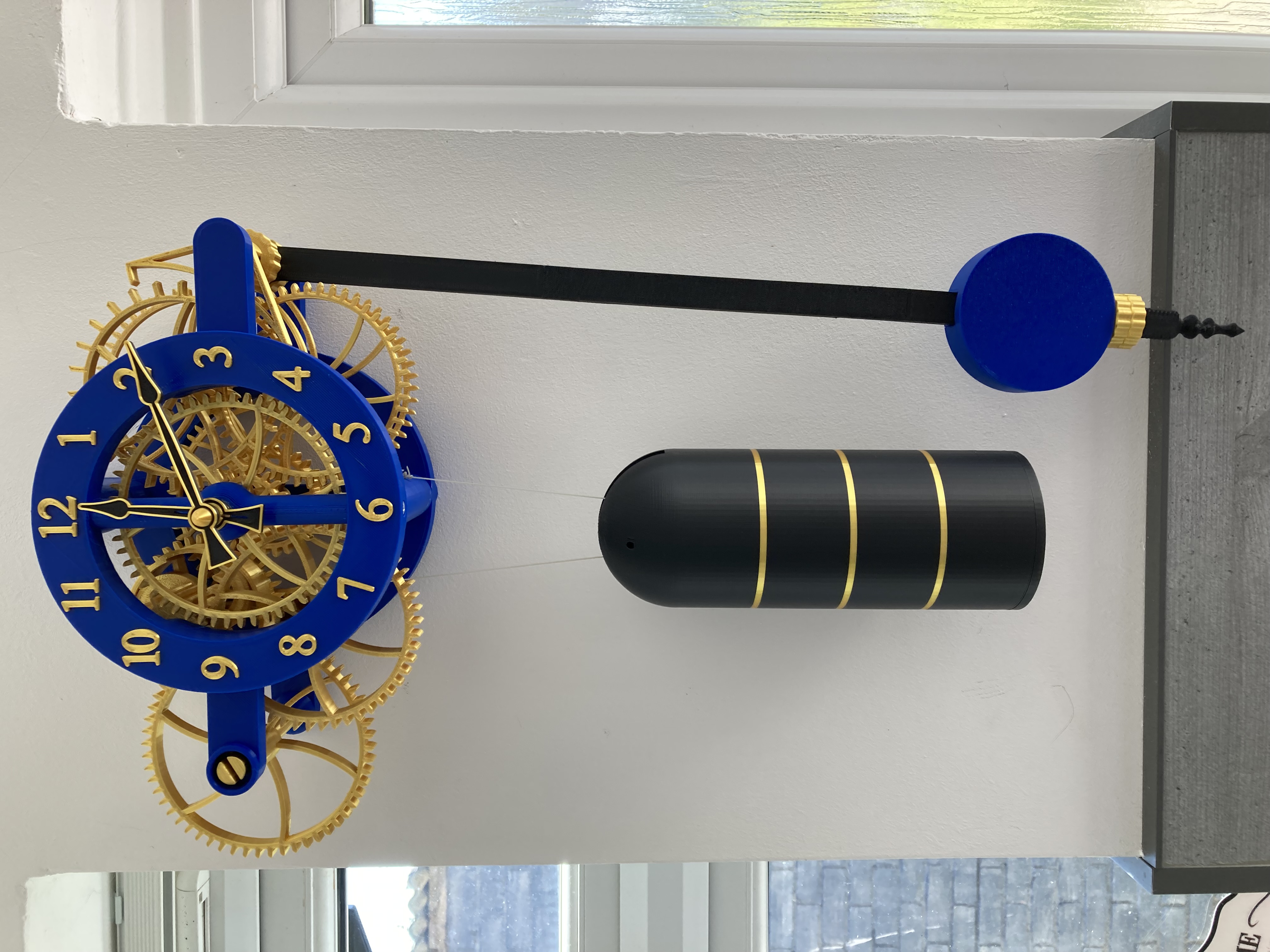3D Printable 32 Day Clock Easy Build by Steve Peterson