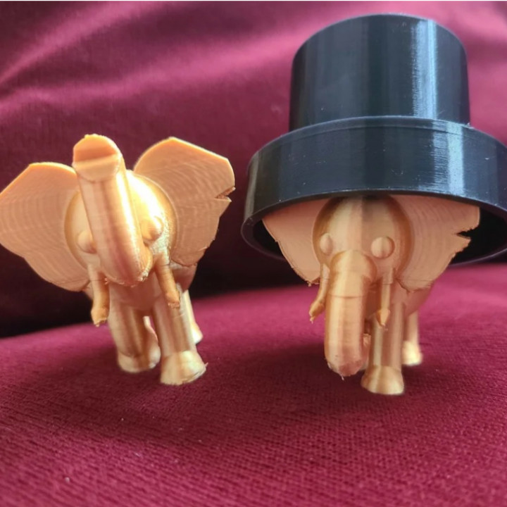 3D Printable Elephant by Andrew Goldberg
