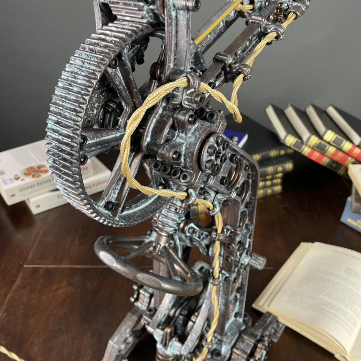 3D Printable Steampunk Style Lamp by Tomasz