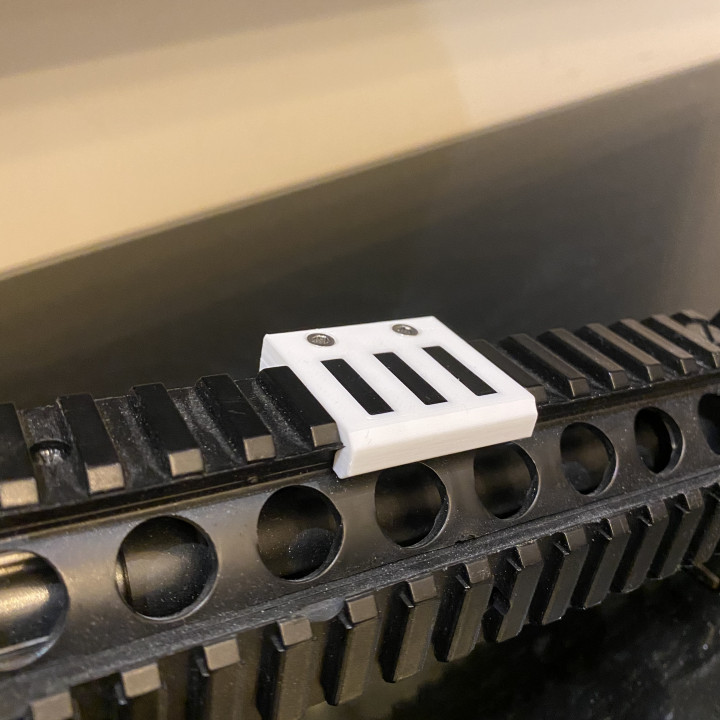 3D Printable Picatinny Rail Flush Mount by Von Taube