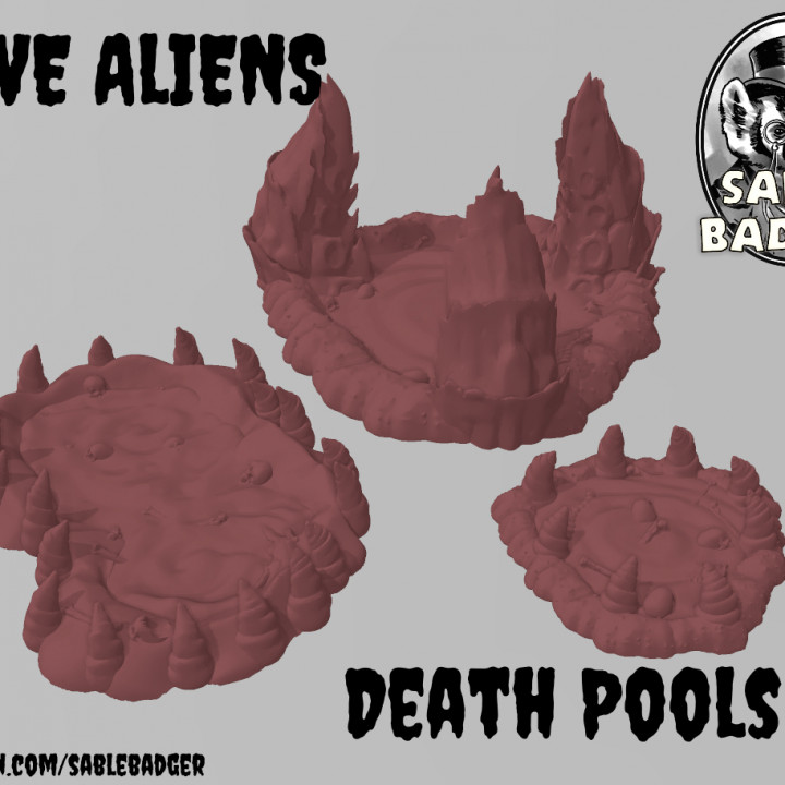 3D Printable Hive Alien - Death Pools, Tentacle Towers, and Barricades ...