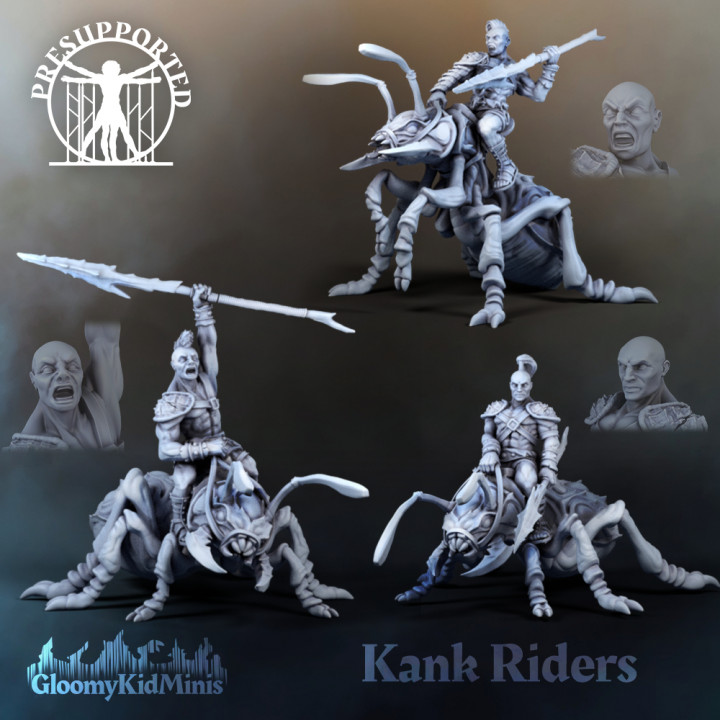 3D Printable Kank Riders by GloomyKidMinis