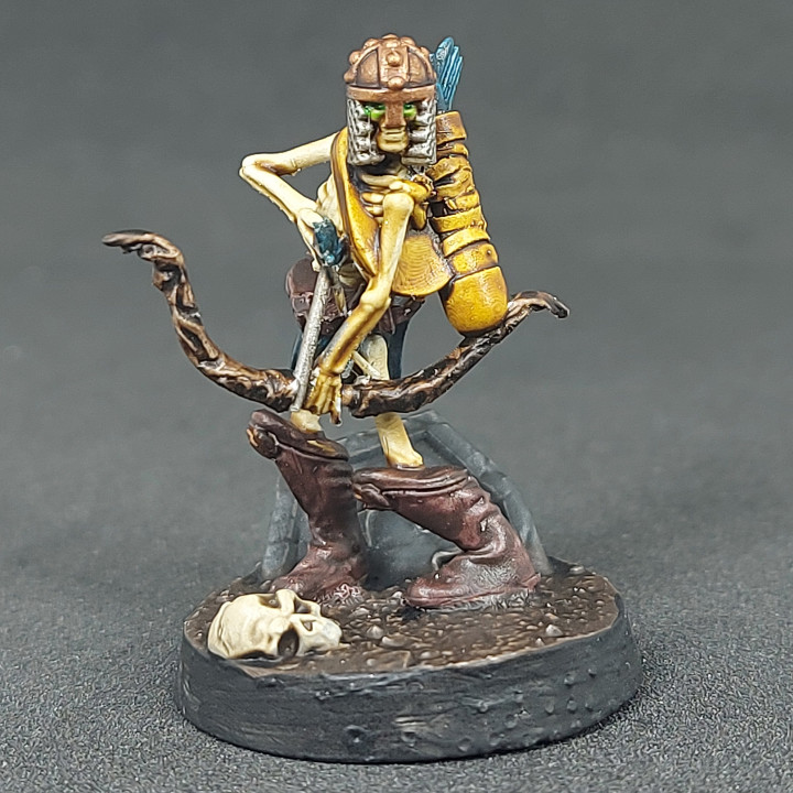 3D Printable Skeleton - Bow B, Pre-Supported by ColossalMiniatures