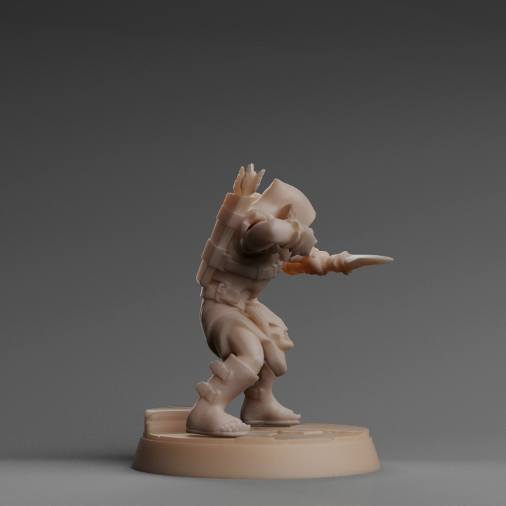 3D Printable Goblin Archer Tabletop Miniature by The Mines