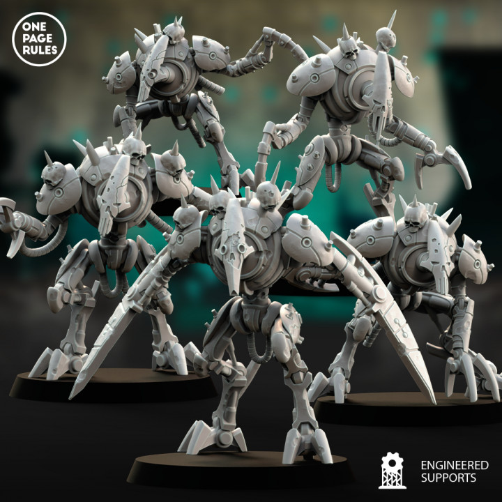 3D Printable Flesh-Eaters - Robot Legions by One Page Rules